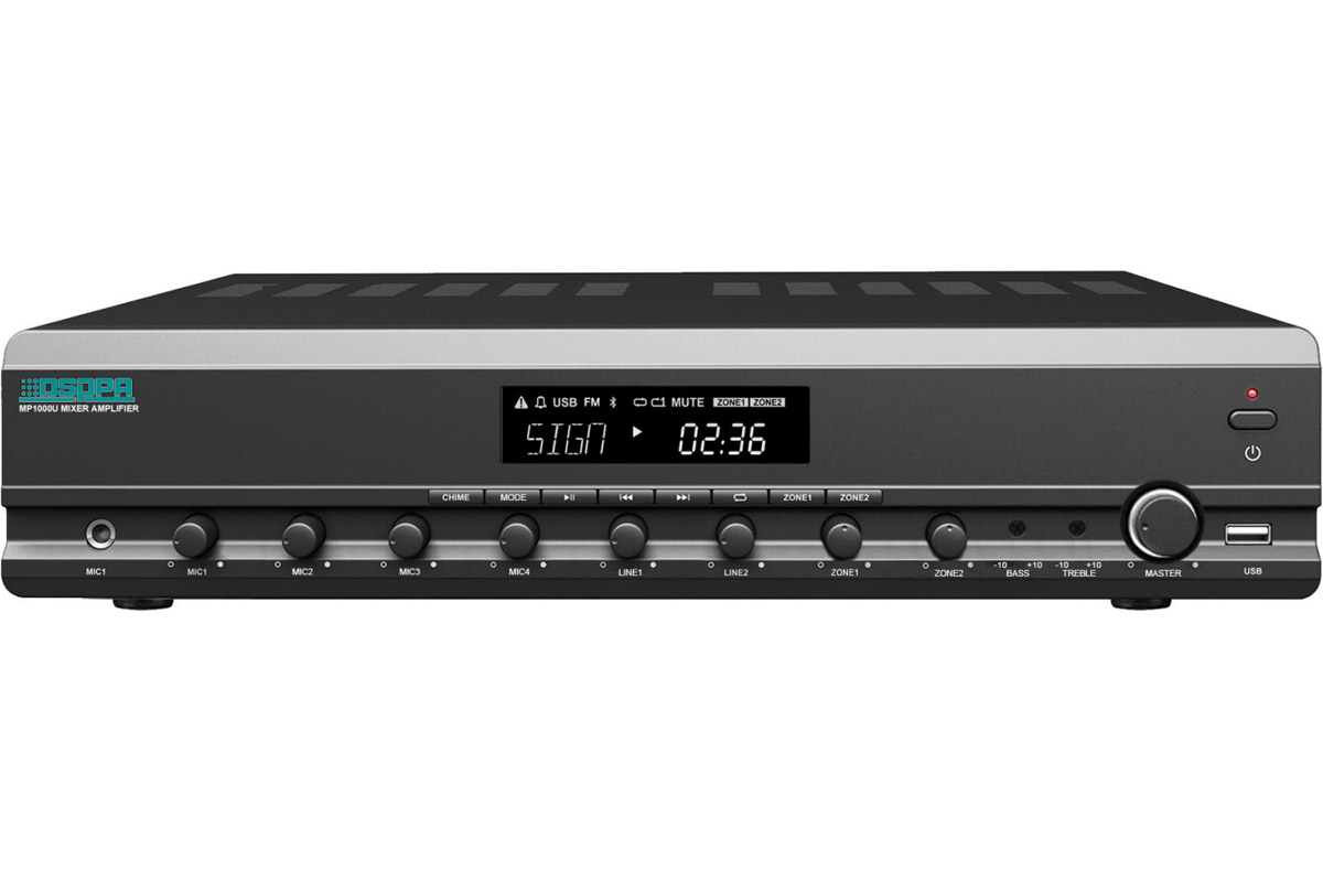 DSPPA MP1000U ️ 2-зонный микширующий усилитель в Алматы (Казахстан)